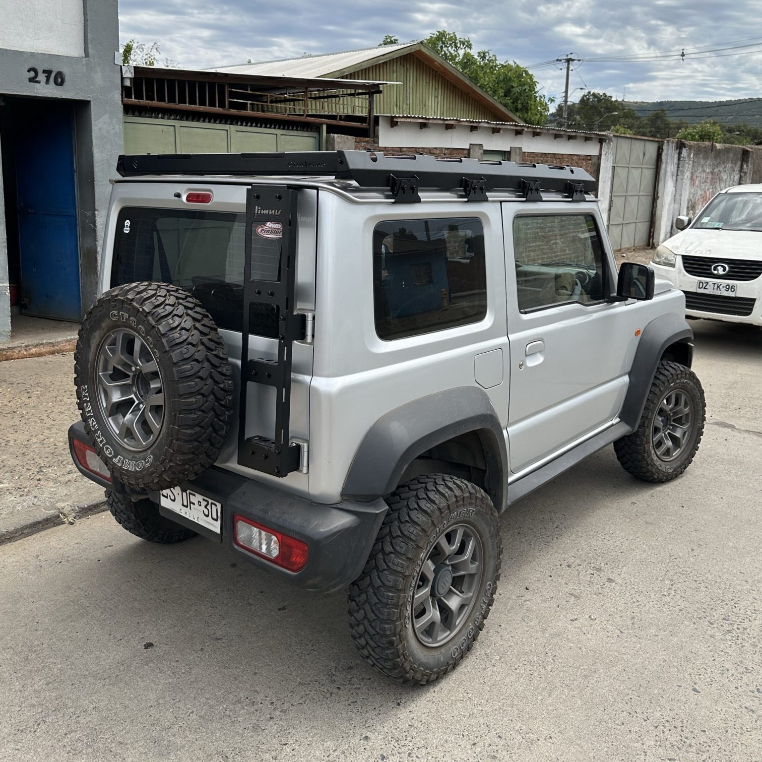 KIT JIMNY 3 Puertas Rack de techo + Escalera